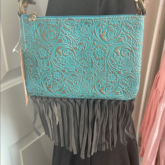 Justin Boots | Bags | Justin Boots Convertible Bag With Floral Design ...